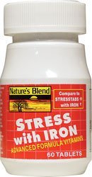 Nature's Blend iron stress vitamins