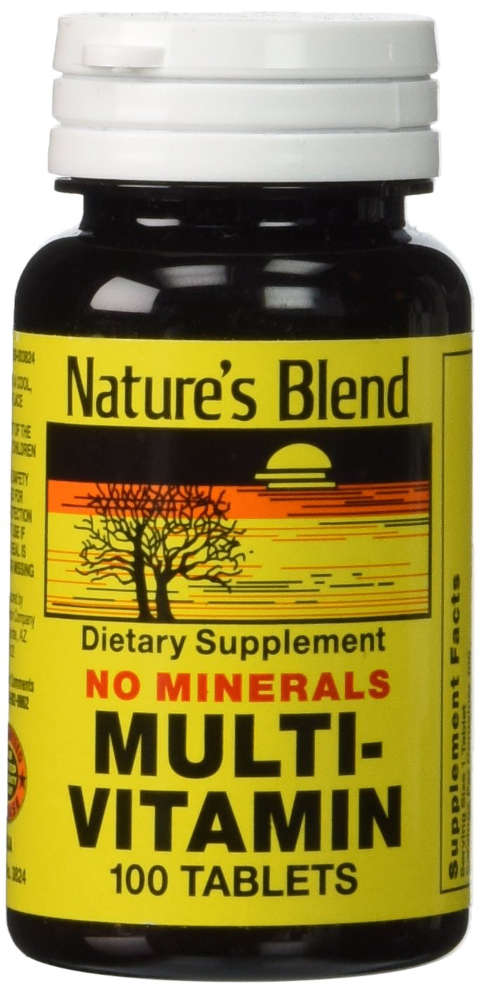 Nature's Blend multi-vitamin tablets for energy