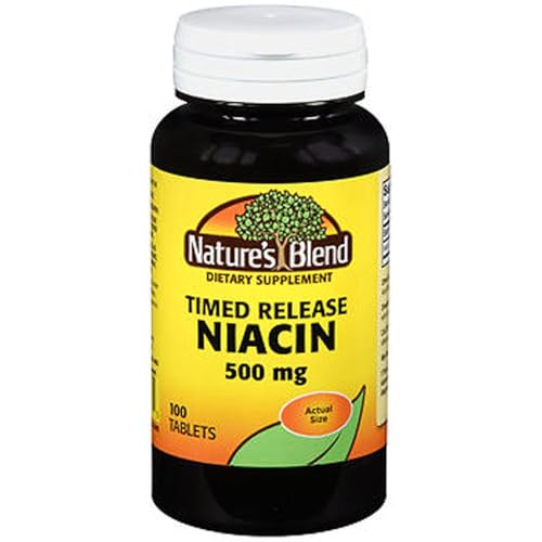 Nature's Blend Niacin timed release tablets