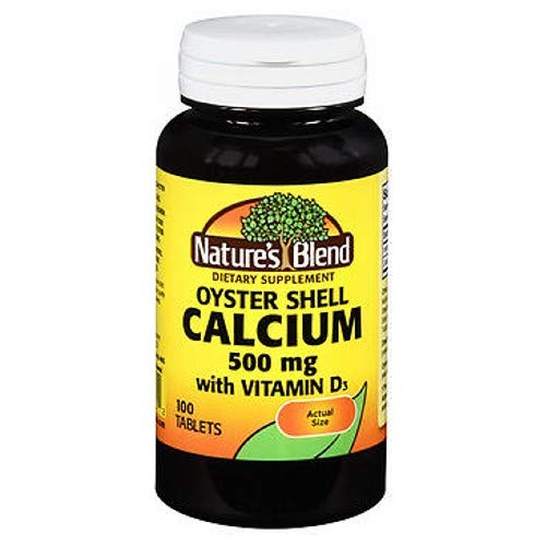Nature's Blend Oyster Shell Calcium tablets