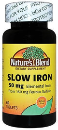 Nature's Blend Slow Iron tablets for energy