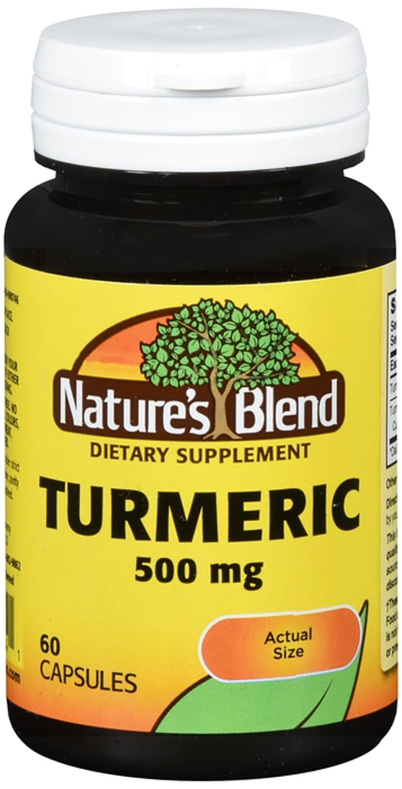 Nature's Blend turmeric capsules for wellness