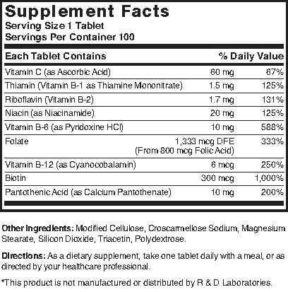 nature's blend vitamin b complex supplement