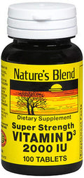 Nature's Blend Vitamin D3 2000 IU tablets