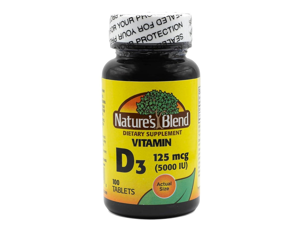 Nature's Blend vitamin D3 5000 IU tablets