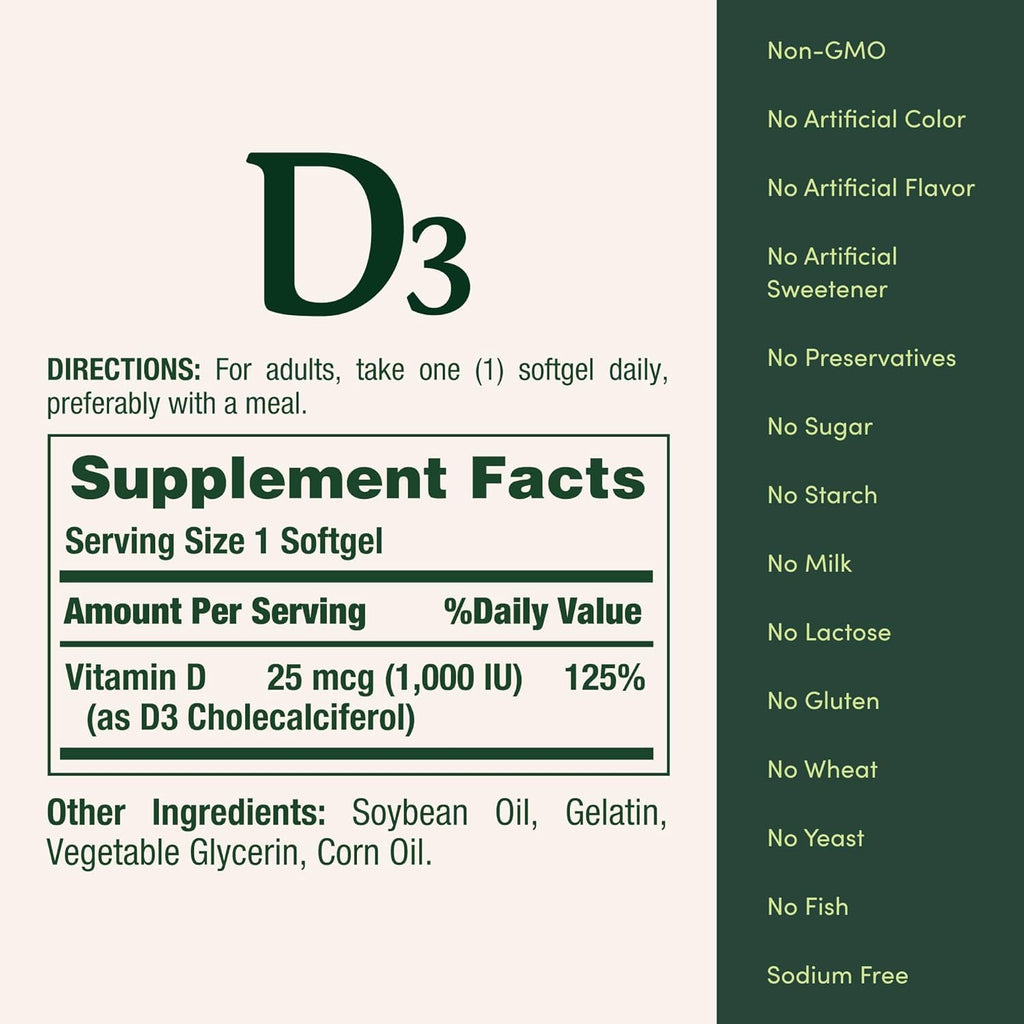 Nature's Bounty 120 count soft gels