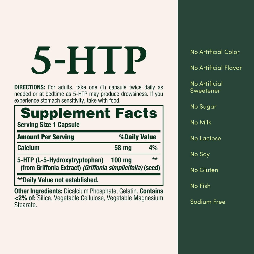 Nature's Bounty 5-HTP natural supplement