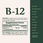Nature's Bounty B12 tablets for immune health