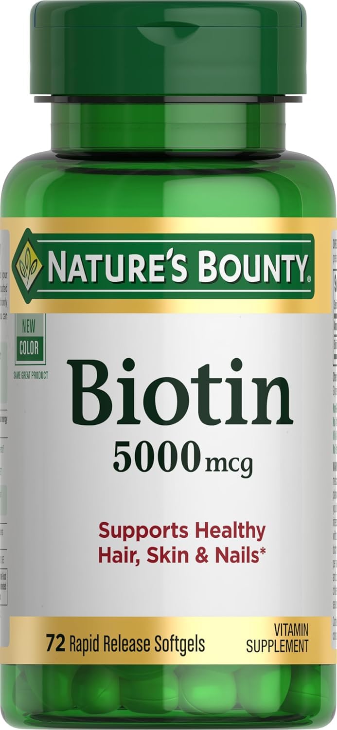 Nature's Bounty biotin for healthy hair