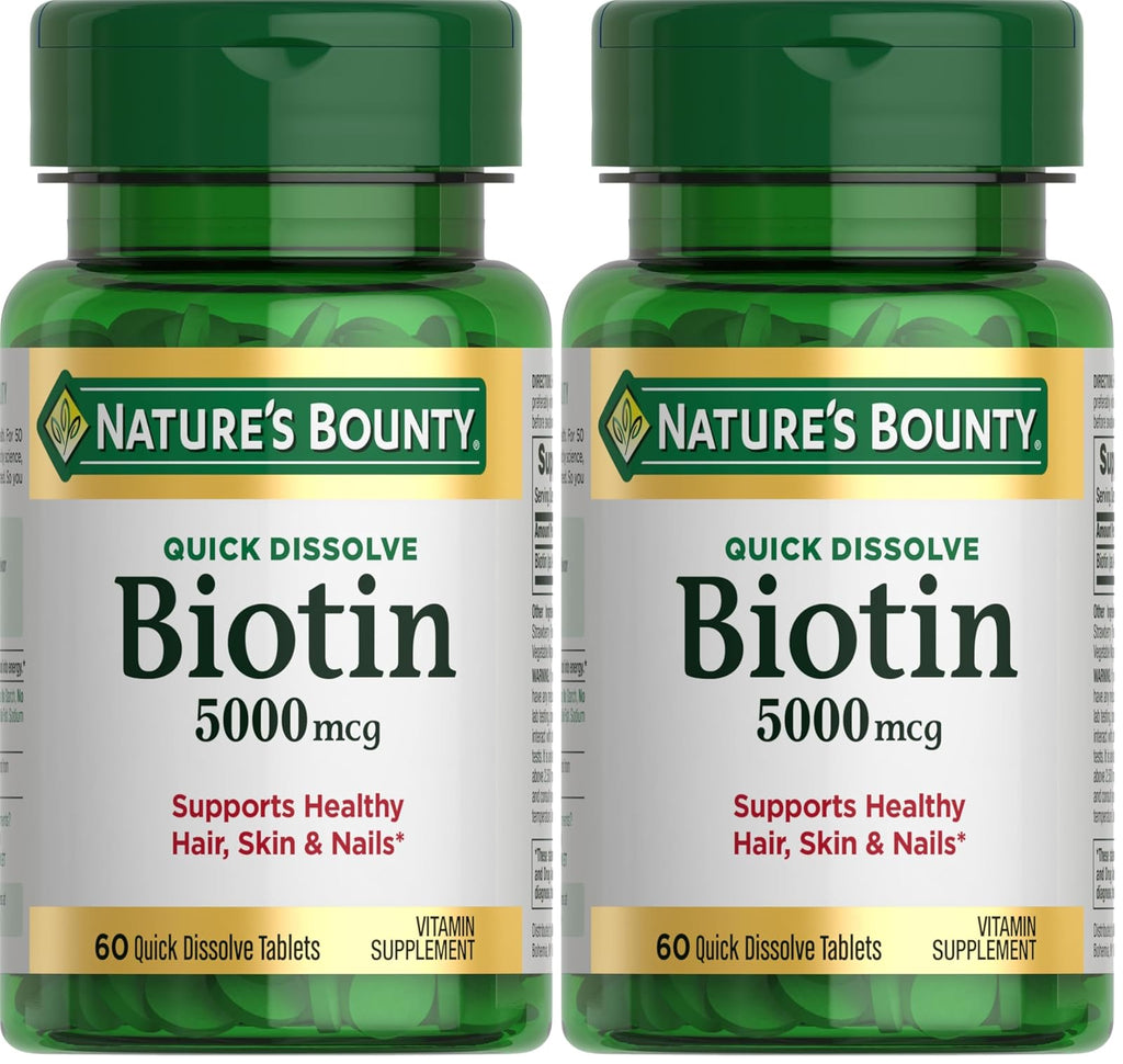 Nature's Bounty biotin quick dissolve tablets