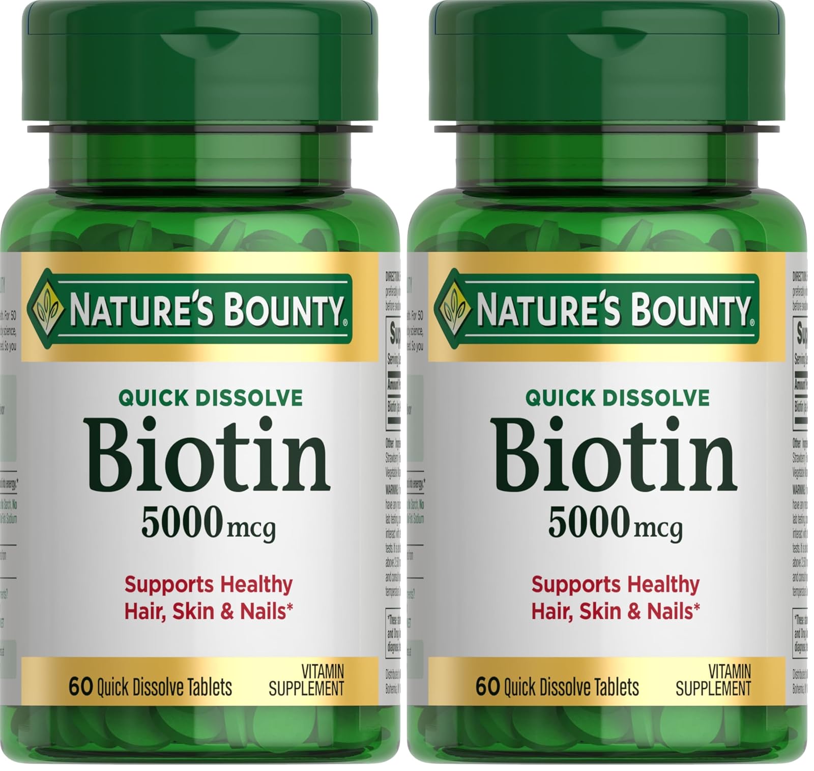 Nature's Bounty biotin quick dissolve tablets