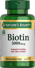 Nature's Bounty biotin softgels for hair