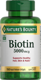 Nature's Bounty biotin softgels for hair