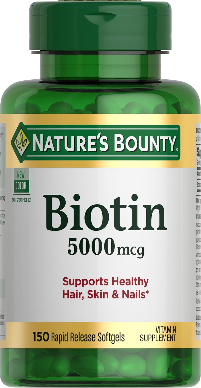 Nature's Bounty biotin softgels for hair