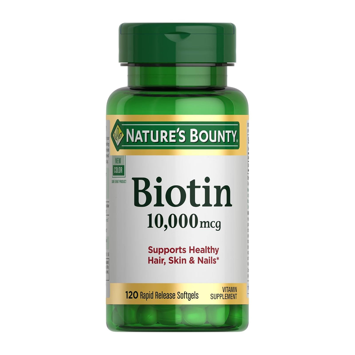 Nature's Bounty biotin softgels for hair