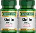 Nature's Bounty biotin tablets for hair