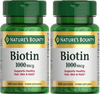 Nature's Bounty biotin tablets for hair