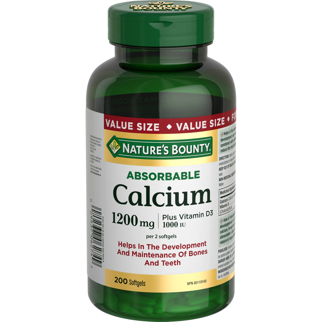 Nature's Bounty calcium supplement benefits