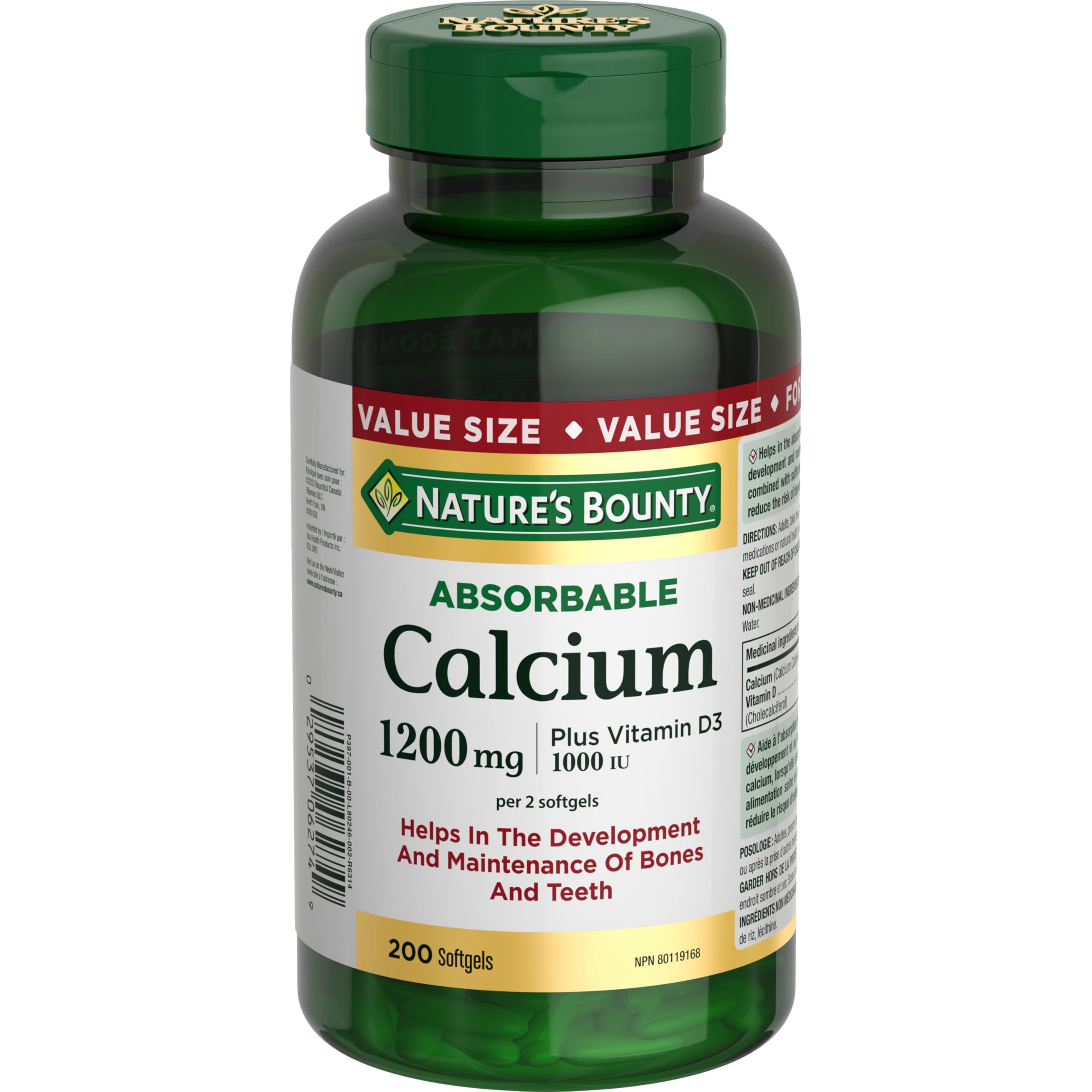 Nature's Bounty calcium supplement benefits
