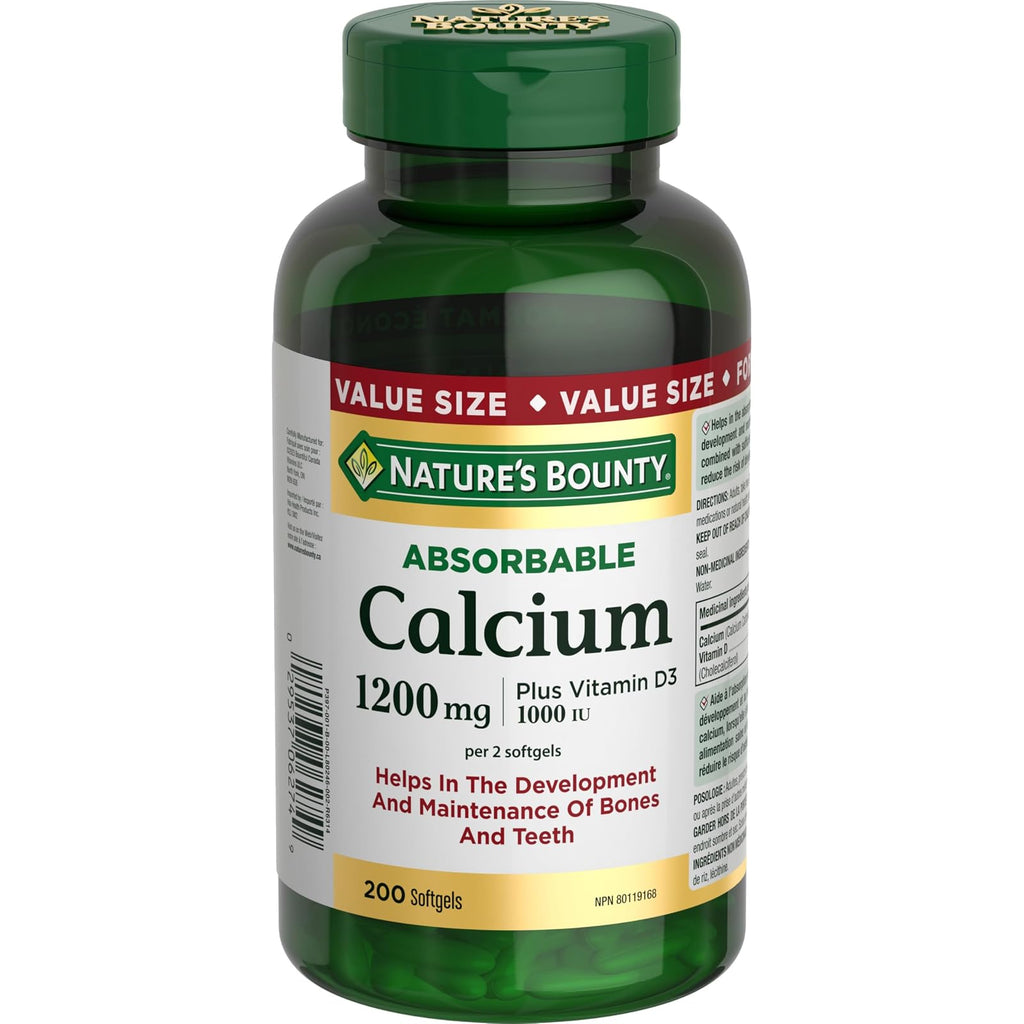 Nature's Bounty calcium supplement tablets