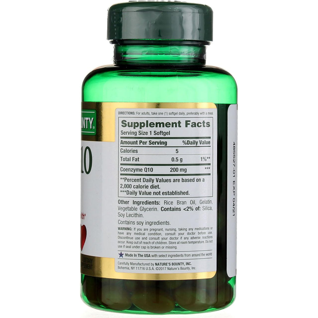 nature's bounty coq10 200 mg tablets