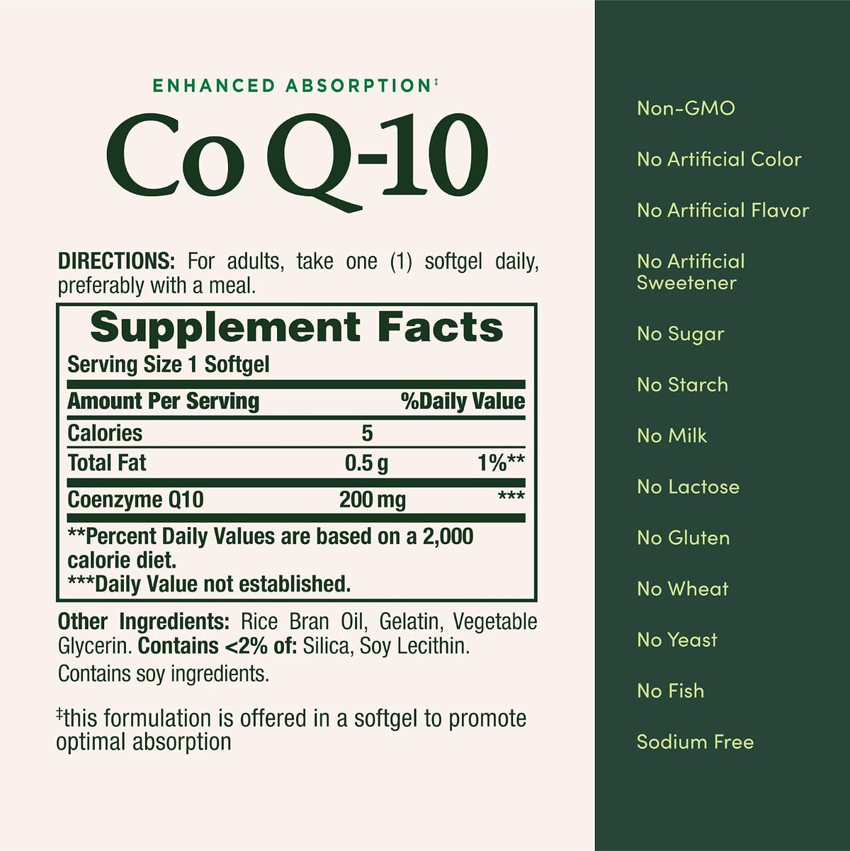 Nature's Bounty CoQ10 for cellular energy
