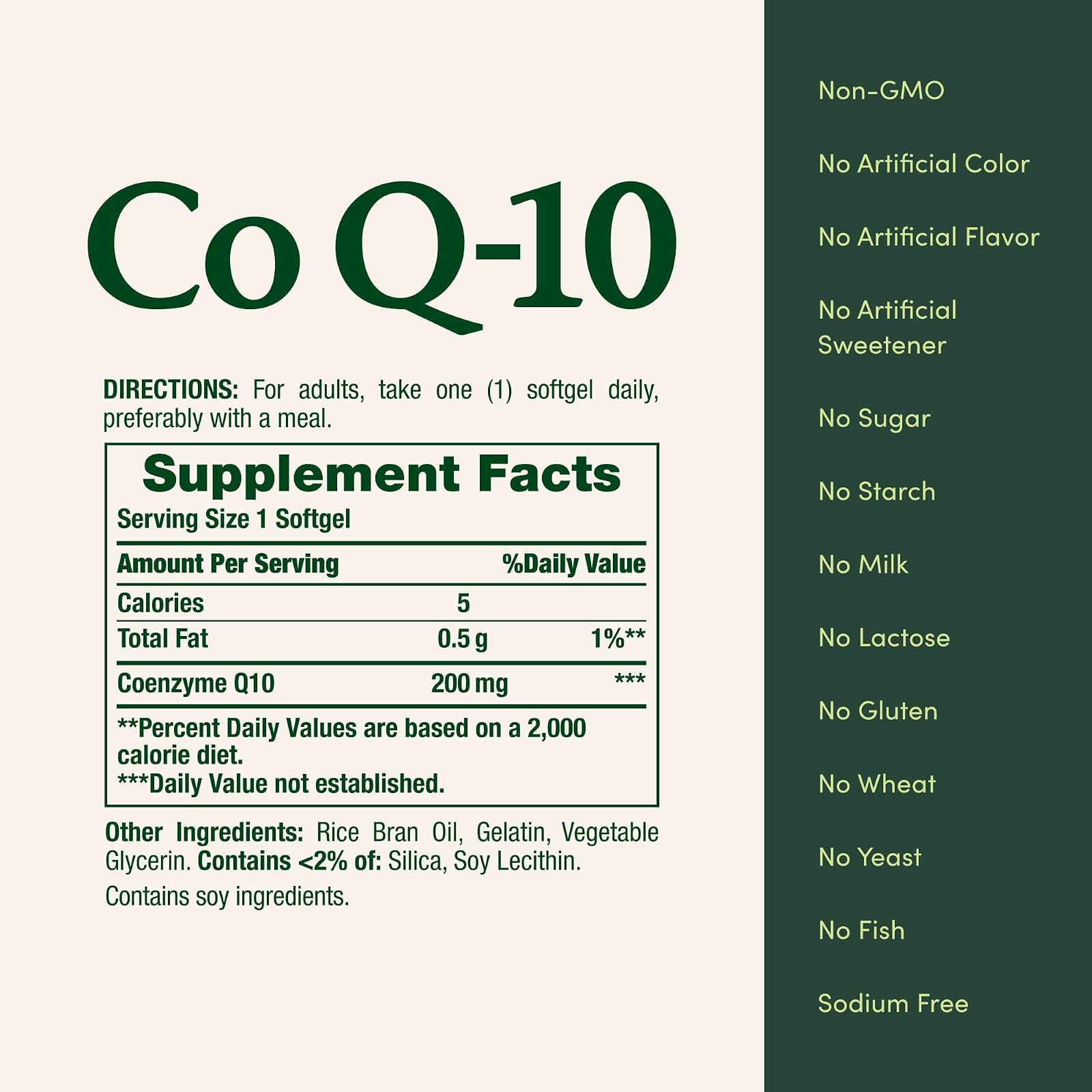 Nature's Bounty CoQ10 for vitality