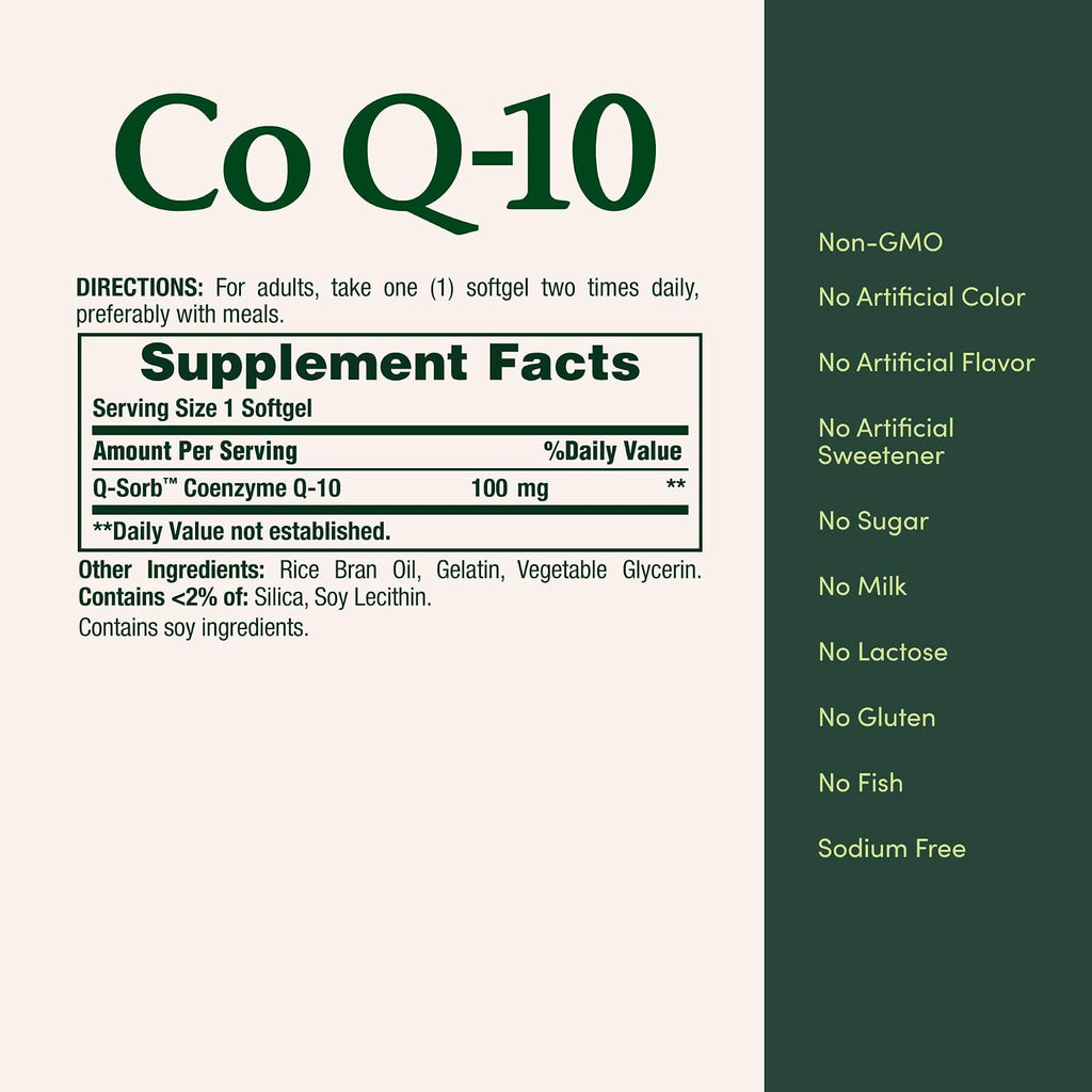 Nature's Bounty CoQ10 for vitality