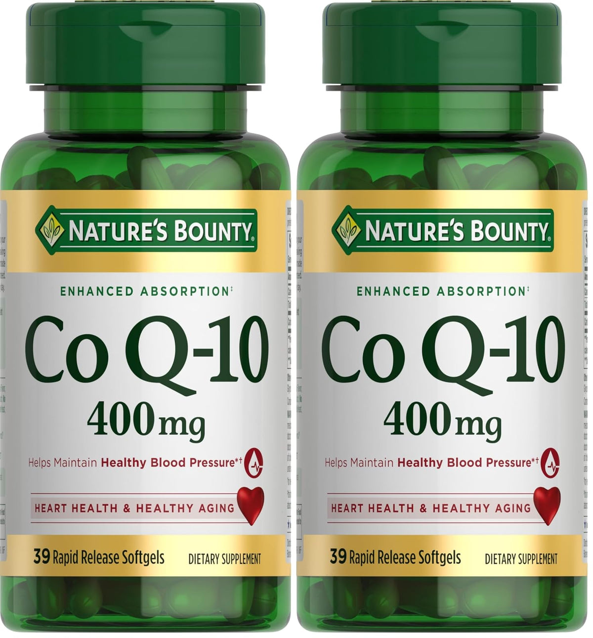 Nature's Bounty CoQ10 softgels for heart health