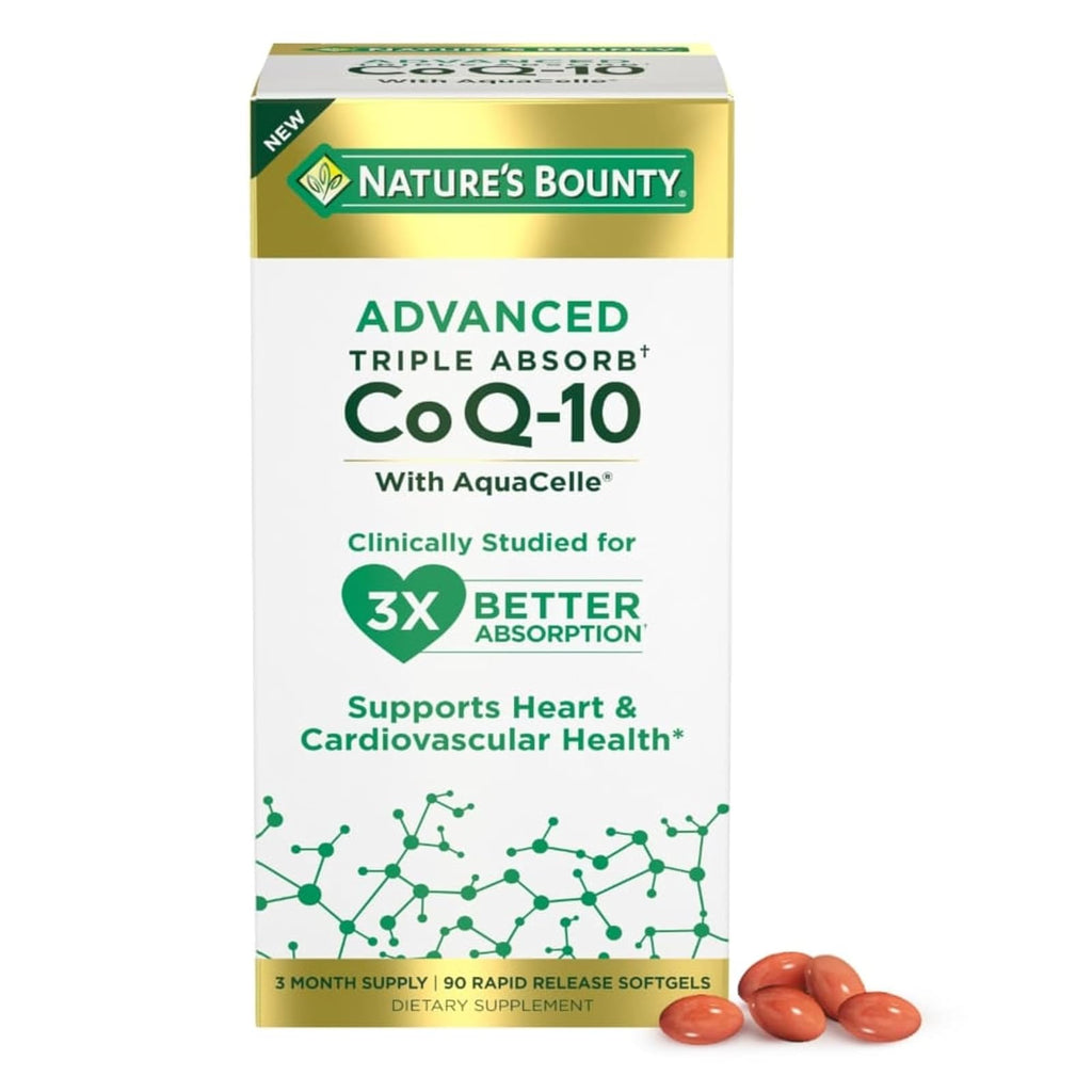 Nature's Bounty CoQ10 softgels for heart health