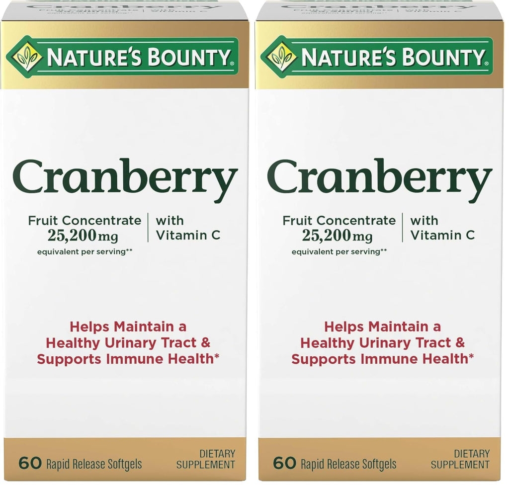 Nature's Bounty cranberry concentrate softgels
