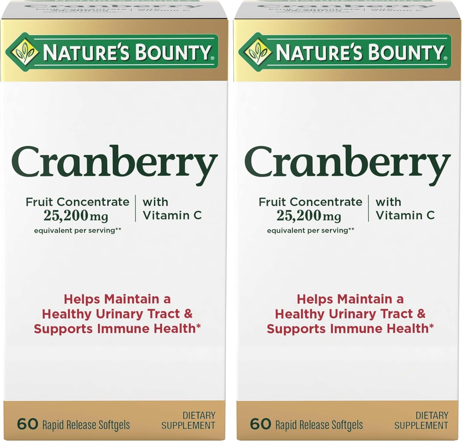 Nature's Bounty cranberry concentrate softgels