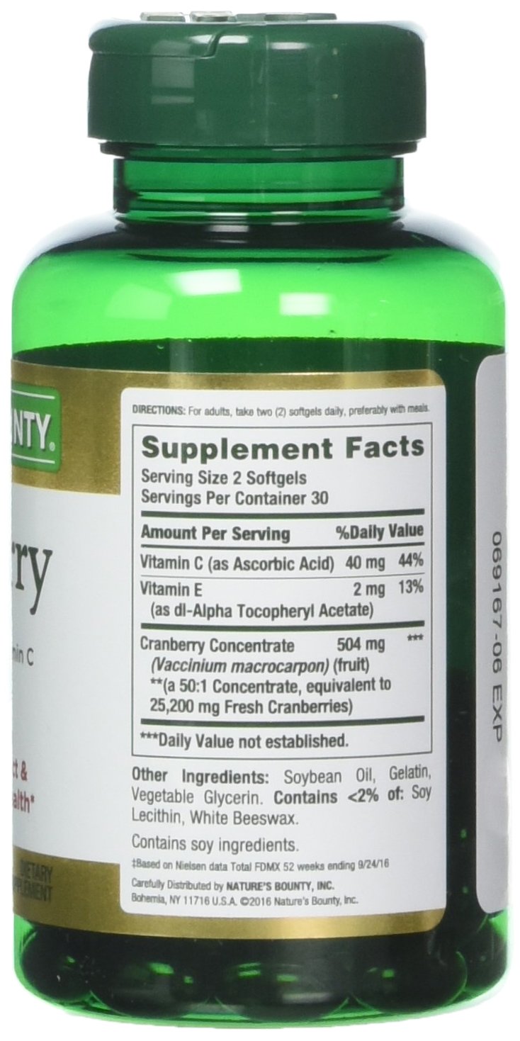 Nature's Bounty cranberry extract for wellness