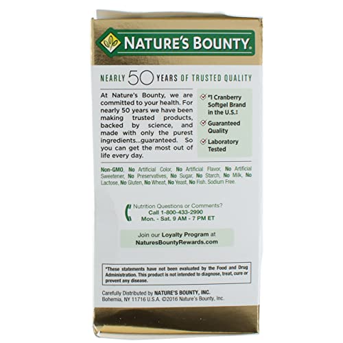 Nature's Bounty cranberry for overall health