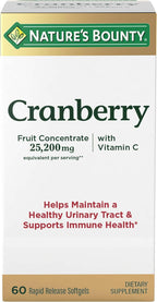 Nature's Bounty cranberry softgels benefits