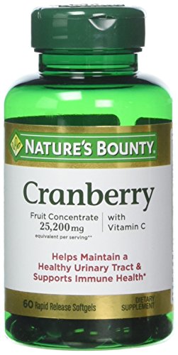 Nature's Bounty cranberry softgels for immunity