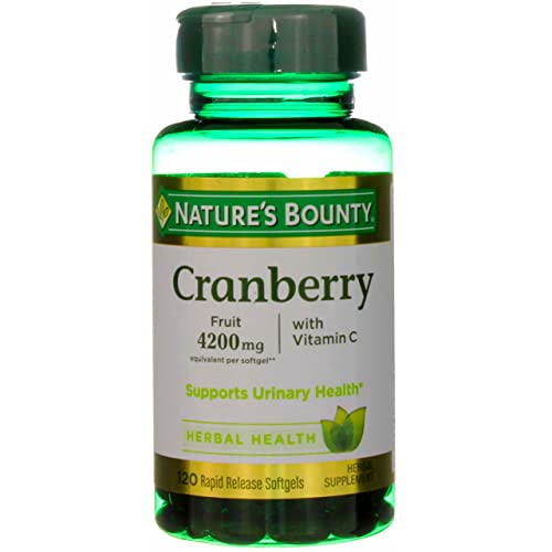 Nature's Bounty Cranberry Vitamin C softgels