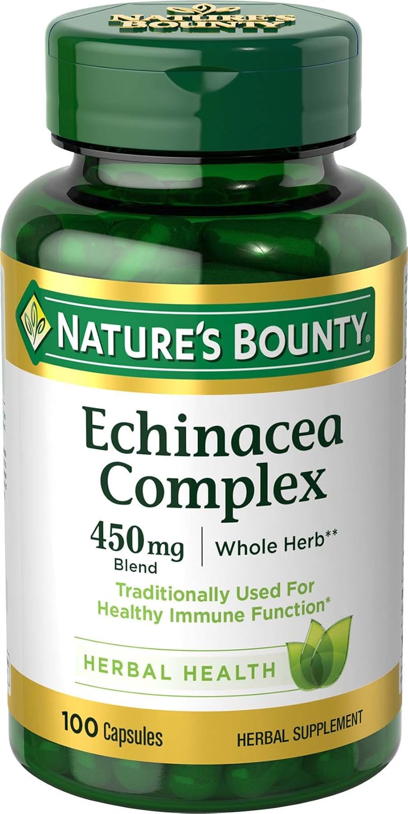 Nature's Bounty echinacea capsules for immunity
