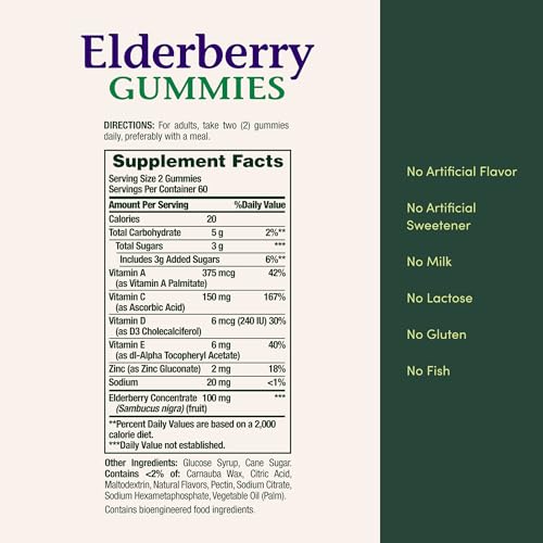 Nature's Bounty elderberry for antioxidant benefits