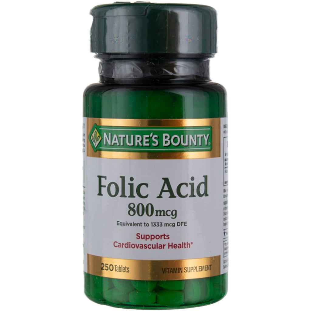Nature's Bounty folic acid tablets