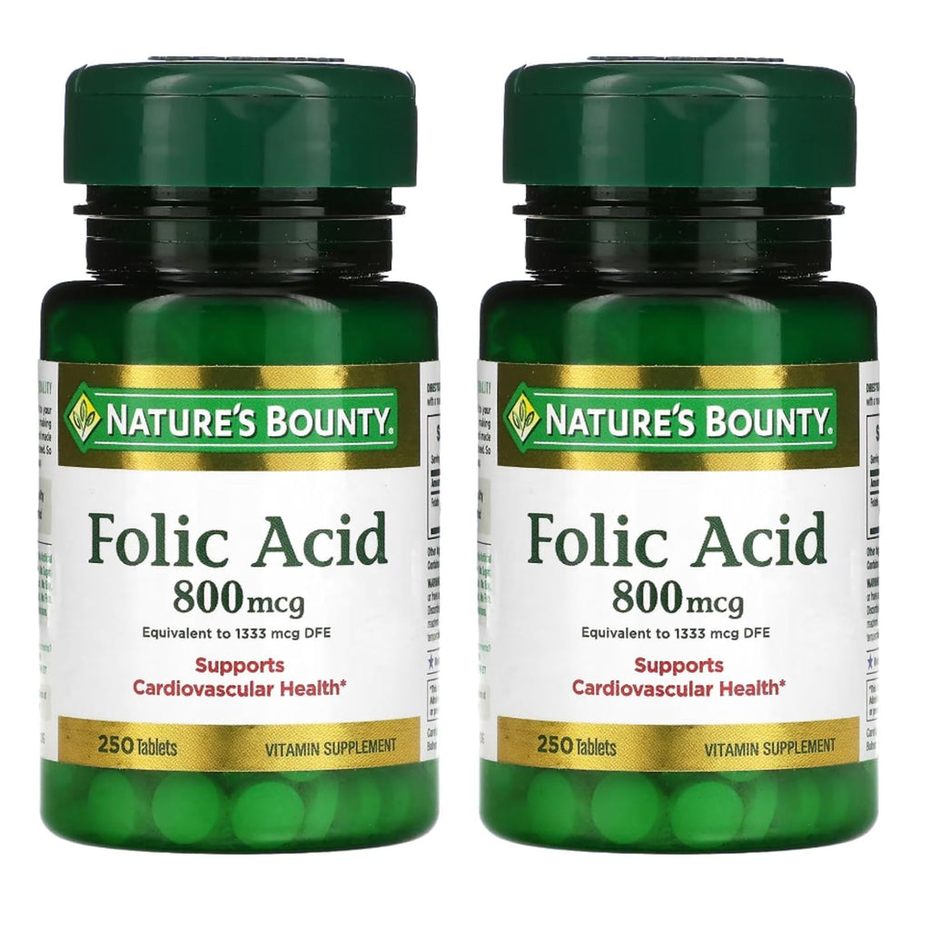 Nature's Bounty folic acid tablets