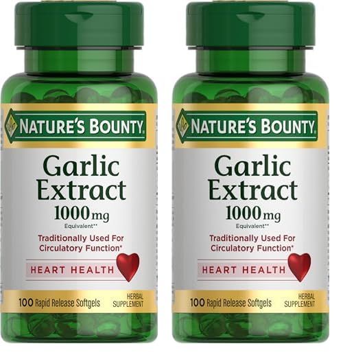 Nature's Bounty garlic extract benefits