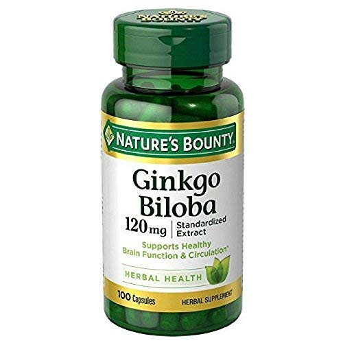 Nature's Bounty ginkgo biloba capsules for memory