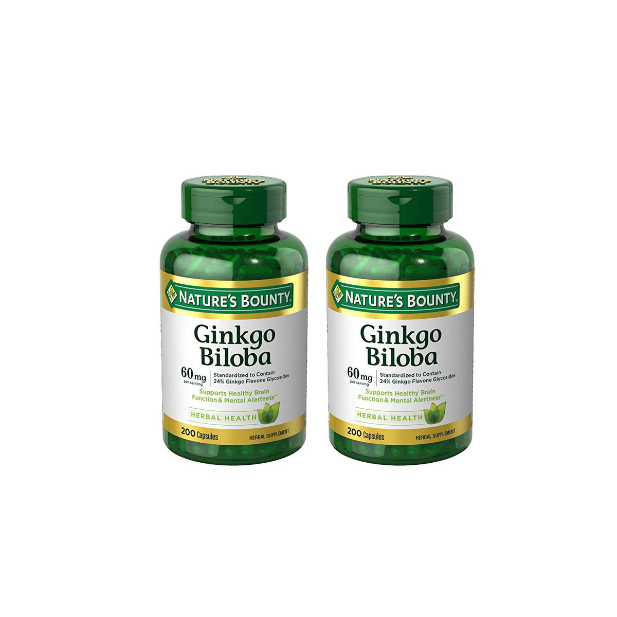 Nature's Bounty Ginkgo Biloba capsules for memory