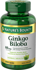 Nature's Bounty ginkgo biloba capsules