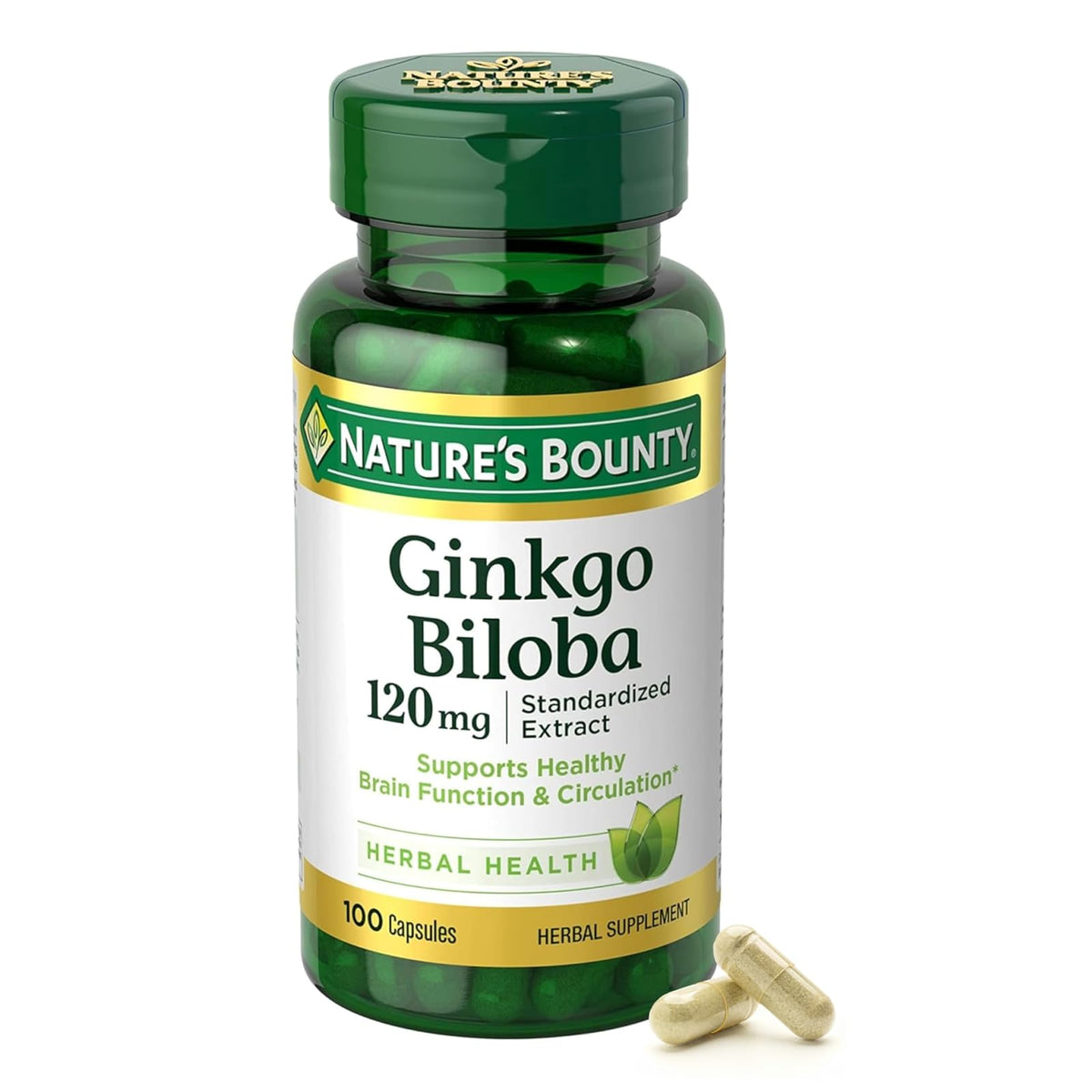 Nature's Bounty Ginkgo Biloba capsules