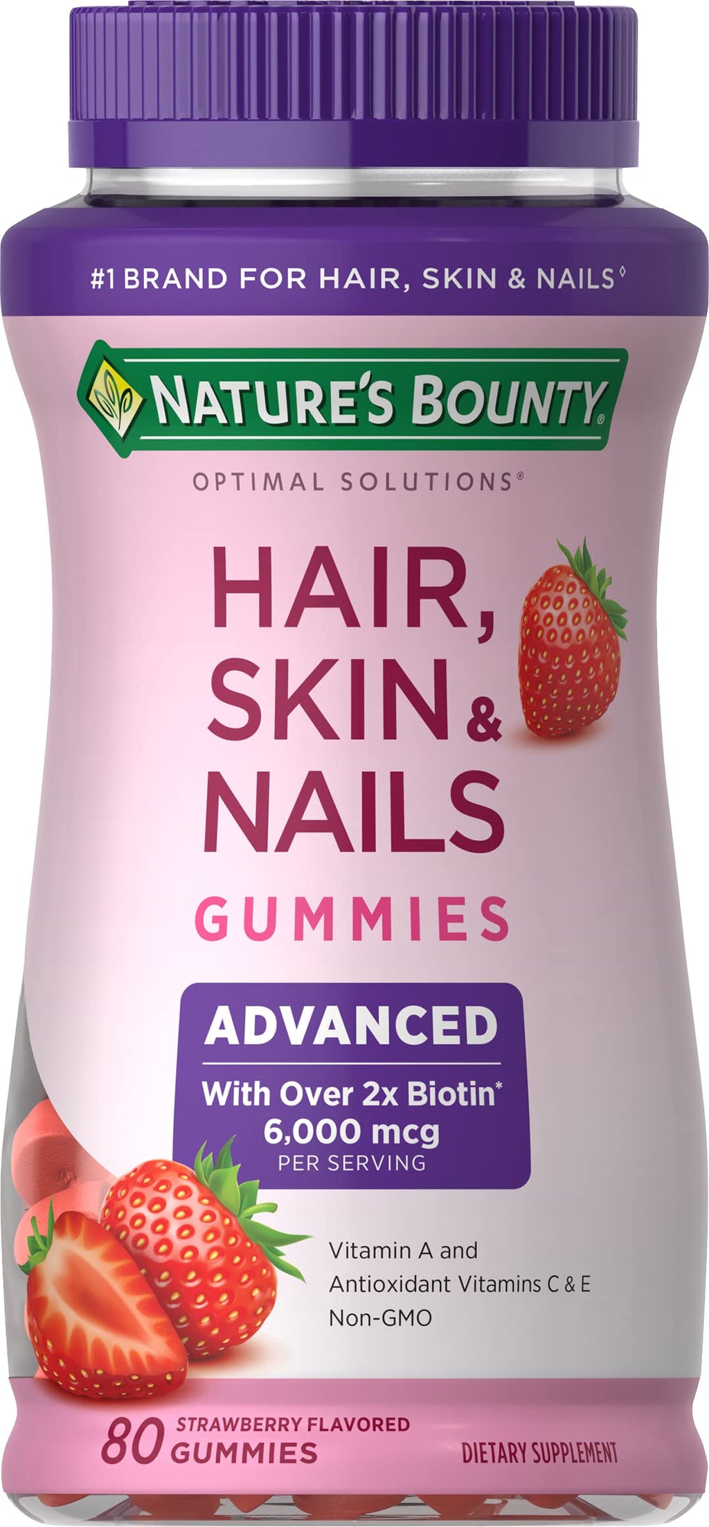 Nature's Bounty hair skin nails gummies
