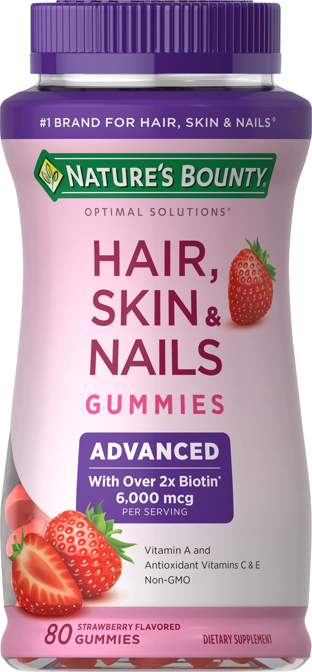 Nature's Bounty hair skin nails gummies