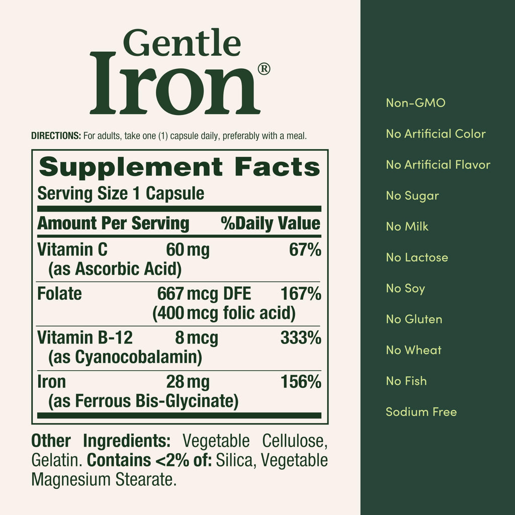 nature’s bounty iron for immune support