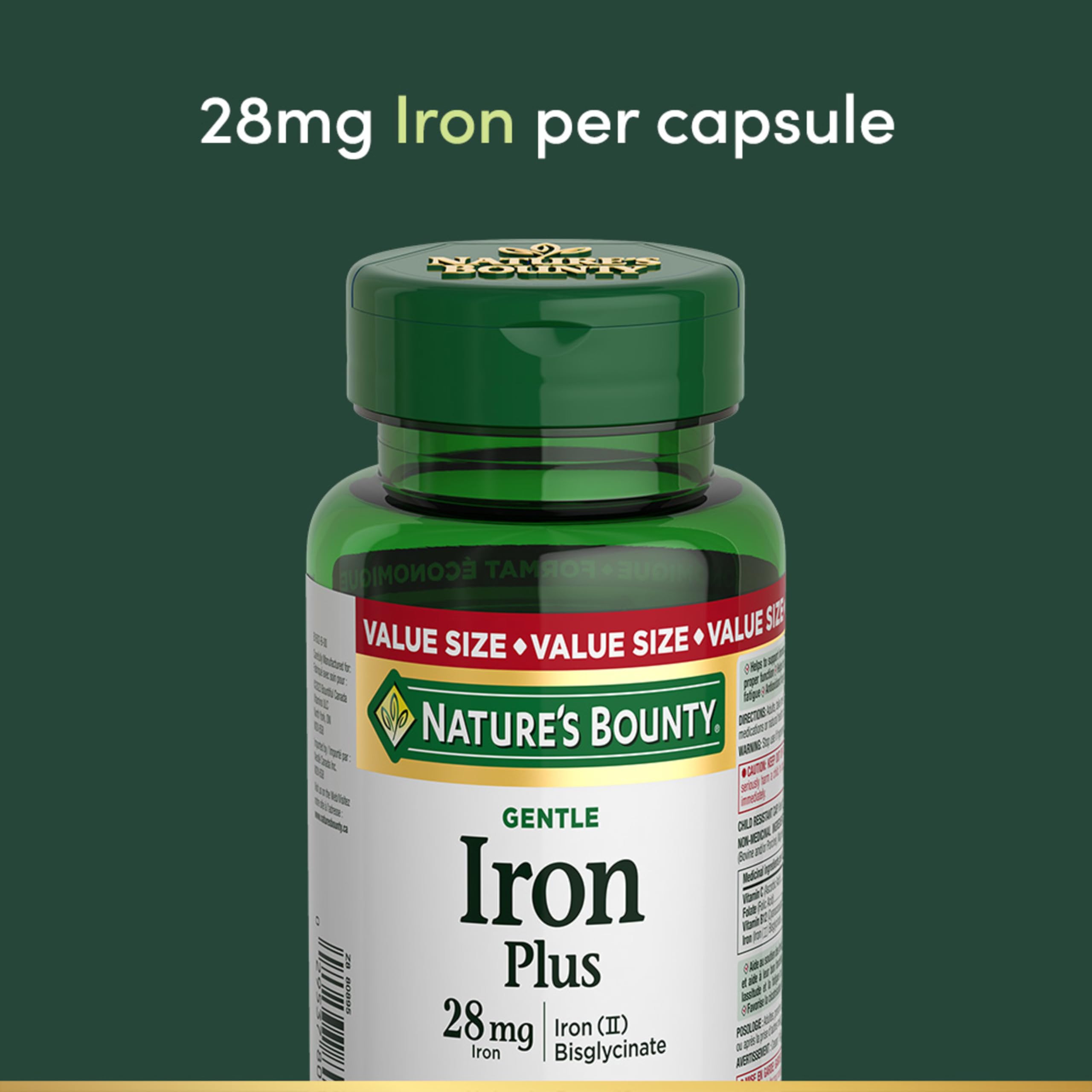 Nature's Bounty iron for vitality